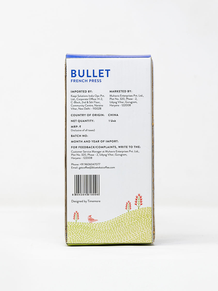 Bullet French Press Coffee Maker - Blue Tokai Coffee Roasters